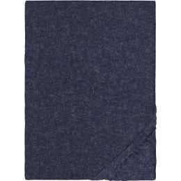 Spannbettlaken Biberna, L:200cm, blau, Flanell, Obermaterial: 100% Baumwolle, Bettlaken, "Hermal", 100% Baumwolle, weich+warm, Matratzenh&ouml;he bis 22