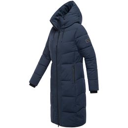 Navahoo Damen Steppmantel "Schokokuss XIV", blau, Gr. XL, Obermaterial: 92% Nylon, 8% Elasthan. Innenfutter: 100% Polyester. Wattierung: 100%