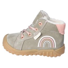 Baby Lauflernschuh "Dusty WMS: weit", Pepino BY RICOSTA, Gr. 23, bunt, Leder, Textil, Schuhe, Babystiefel, Winterschuh, Schn&uuml;rstiefel mit w&auml;rmender