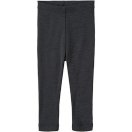 Wheat M&auml;dchen Leggings "Wool Leggings Agi", Gr. 68, blau, Jersey, Obermaterial: 100% Wolle, unifarben, Hosen, aus reiner Merinowolle