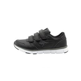 Kangaroos Damen Sneaker "K-BLUERUN 700 V B", Gr. 37, schwarz, Leder, Synthetik, Schuhe