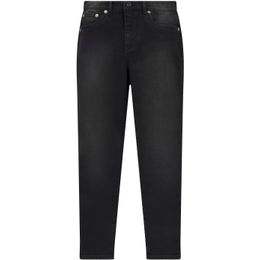 LEVI'S KIDS M&auml;dchen 5-Pocket-Jeans "LVG MINI MOM JEANS", schwarz, Gr. 8, Denim/Jeans, Obermaterial: 71% Baumwolle, 25% Polyester, 3% Viskose, 1%