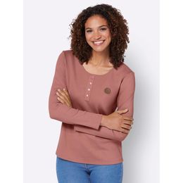 Casual Looks Damen T-Shirt "Shirt", rot, Gr. 44, unifarben, 95% Baumwolle, 5% Elasthan, Shirts