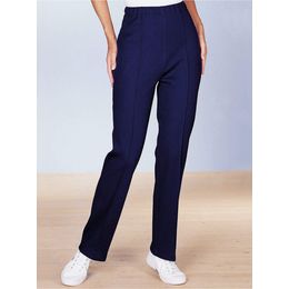 Damen Wellnesshose, blau, Gr. 24, unifarben, 80% Polyacryl, 20% Baumwolle, Hosen