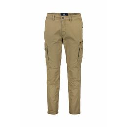 Lerros Herren Cargohose "Lerros Cargo Pants in schmaler, gerader Passform", braun, Gr. 38, 97% Baumwolle, 3% Elasthan, Hosen