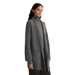 Marc O'Polo MARC O'POLO Damen Cardigan "aus Schurwolle-Alpakawolle-Mix"rocky grau melange, Gr. S, unifarben, Obermaterial: 42% Schurwolle, 25% Polyacryl, 19%