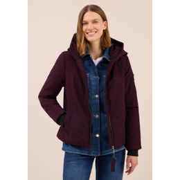Cecil Damen Outdoorjackeschwarz plum, Gr. XXL, unifarben, Stoff, Obermaterial: 100% Polyester; Futter: 100% Polyester; F&uuml;llung: 100% Polyester,