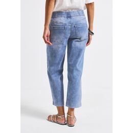 Street One Damen Straight-Jeans, blau, Gr. 33, unifarben, Jeans, 63% Baumwolle, 25% Polyester, 10% Viskose, 2% Elasthan, Jeans, Middle Waist