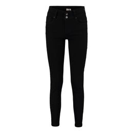 Haily's HAILY&rsquo;S Damen Skinny-fit-Jeans "LG MW C JN Li44ana", schwarz, Gr. M, unifarben, Denim/Jeans, Obermaterial: 72% Baumwolle, 26% Polyester, 1% Elasthan,