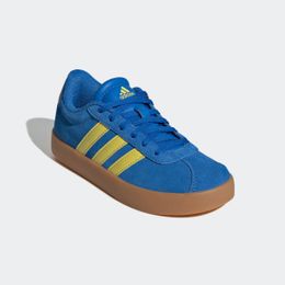 M&auml;dchen Sneaker "VL COURT 3.0", adidas Sportswear, Gr. 37, blau, Leder, Synthetik, Schuhe, inspiriert vom Design des adidas samba, f&uuml;r Kinder