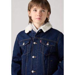 LEVI'S KIDS Jungen Jeansjacke "LVN SHERPA TRUCKER"pearson, Gr. 16, unifarben, Denim/Jeans, Obermaterial: 100% Baumwolle, Jacken, mit Taschen for BOYS
