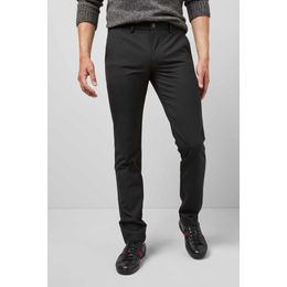 MEYER Herren Chinos "M5 Chino", schwarz, Gr. 31, unifarben, 53% Polyester, 44% Wolle, 3% Elasthan, Hosen, mit 4-Way-Stretch