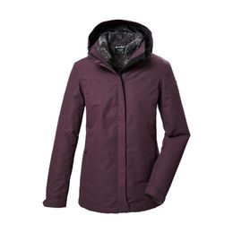 Killtec Damen 3-in-1-Funktionsjacke "KOW 303 WMN JCKT", lila, Gr. 40, Oberstoff: 100% Polyester, Futter: 100% Polyester, Jacken, 3 in 1 Damenjacke,