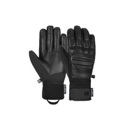 Reusch Damen Skihandschuhe "Arbiter", schwarz, Gr. 9,5, mehrfarbig, 70% Ziegenleder, 30% Polyester, Handschuhe, extra warm, winddicht und extra