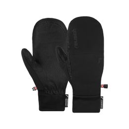 Reusch Damen F&auml;ustlinge "Kavik TOUCH-TEC STORMBLOXX Mitten", schwarz, Gr. 7, mehrfarbig, 74% Polyester, 25% Ziegenleder, 1% Elasthan, Handschuhe,