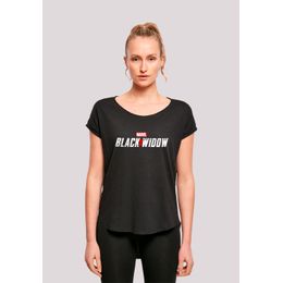 F4NT4STIC Damen T-Shirt "Marvel Black Widow Movie Logo", schwarz, Gr. XS, Obermaterial: 100% Baumwolle, Shirts, Print