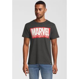 Recovered Damen T-Shirt "Marvel Slime Logo Vintage", schwarz, Gr. XXL, bedruckt, 60% Polyester, 40% Baumwolle, Shirts, mit Marvel Logoprint