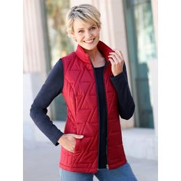 Classic Basics Damen Steppweste, lila, Gr. 50, unifarben, 100% Polyester, Wattierung:100% Polyester, Westen