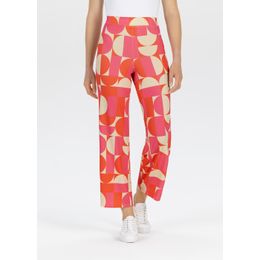 7/8-Hose Stehmann, Damen, Gr. 42, N-Gr, pinklemonade, Web, Obermaterial: 97% Polyester, 3% Elasthan, bedruckt, 7/8-L&auml;nge, Hosen 7/8-Hose, mit grafischem Muster