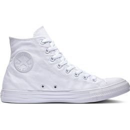 Converse Damen Sneaker "CHUCK TAYLOR ALL STAR HI Unisex Mono", Gr. 45, wei&szlig;, Textil, Schuhe