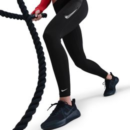 Nike Damen Trainingstights "W NP 365 MR TIGHT GG GRX"schwarz, wei&szlig;, Gr. XL, Obermaterial: 83% Polyester, 17% Elasthan, Hosen, Nike Pro