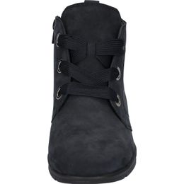 Waldl&auml;ufer WALDL&Auml;UFER Damen Schn&uuml;rboots "K-INGA", Gr. 4,5, blau, Nubukleder, unifarben, Schuhe, Stiefelette, Bequemschuh in Komfortweite K = extraweit