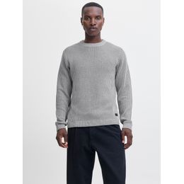 Jack & Jones JACK & JONES Damen Strickpullover "JJEDOVER KNIT CREW NECK SN", grau, Gr. XS, meliert, Strick, Obermaterial: 42% Baumwolle, 40% Polyacryl, 18%