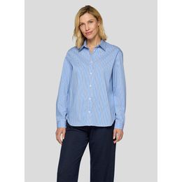 Rabe Damen Klassische Bluse "Bluse"hellblau, Gr. 42, gestreift, 70%Baumwolle, 27%Polyester, 3%Elastan, Blusen