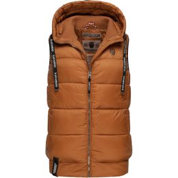 Navahoo Damen Steppweste "Kassidy", braun, Gr. XS, Oberstoff: 100% Nylon. Futter: 100% Polyester. Wattierung: 100% Polyester, Westen, stylische