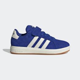 M&auml;dchen Sneaker "GRAND COURT 00S KIDS", adidas Sportswear, Gr. 34, blau, Leder, Textil, Schuhe, Design auf den Spuren des adidas Campus 00, f&uuml;r