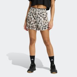 Damen Shorts "WE WVN SHRT AOP"wonder aluminium, print, Gr. S, adidas Performance, Obermaterial: 100% Polyester, Hosen, sportlicher Stil, mit