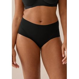 Naturana Damen Taillenslip "Smoothing", Gr. 50, schwarz, Obermaterial: 77% Polyamid, 23% Elasthan, unifarben, Unterhosen, feminin, elastisch, bequem,