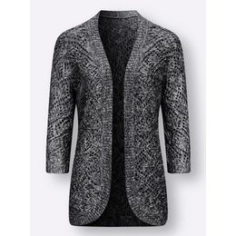 Classic Basics Damen Strickjacke, schwarz, Gr. 40, meliert, 50% Baumwolle, 50% Polyacryl, Strickjacken
