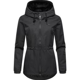 Ragwear Damen Outdoorjacke "Dankka Tech", schwarz, Gr. 4XL, Obermaterial: 100% Polyester; Innenfutter: 100% Polyester, Jacken, Stylische Damen