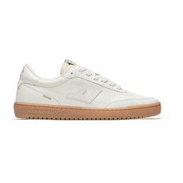 FLAMINGOS LIFE Damen Sneaker "STADION", Gr. 41, wei&szlig;, Synthetik, Textil, Schuhe, vegane Sneaker, Obermaterial aus 68% Maisresten