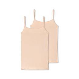 2 Schiesser Tops - Damen - Gr. 38 - braun