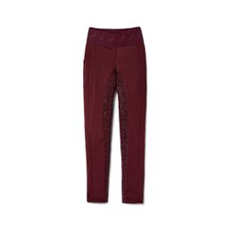 Tchibo - Kinder-Grip-Vollbesatz-Reittight - M&auml;dchen - Gr. 146/152 - bordeaux