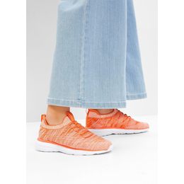 bonprix Komfort-Slip-In-Sneaker aus Soft-Material, orange, Vegan