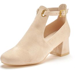 Lascana Damen Stiefelette beige Gr&ouml;&szlig;e 40