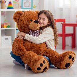 Monzana Pl&uuml;schtier Teddyb&auml;r XL Braun 100cm