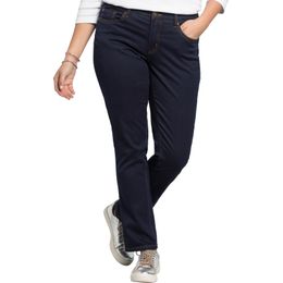 sheego Damen 5-Pocket-Jeans in schmaler Beinform blue black denim Gr&ouml;&szlig;e 23