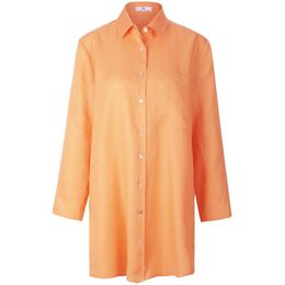 Peter Hahn - Long-Bluse, orange, Gr. 36 / S - Leinen