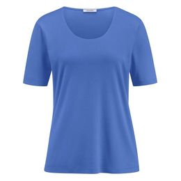 efixelle - Rundhals-Shirt, blau, Gr. 52 / XXL - Baumwolle