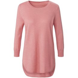 Peter Hahn - Rundhals-Pullover aus Seide und Kaschmir, ros&eacute;, Gr. 46 / L - Seide