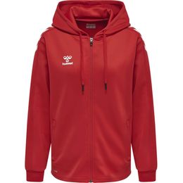 Hummel Sportsweatjacke Herren Gr&ouml;&szlig;e XL feuerrot / wei&szlig;