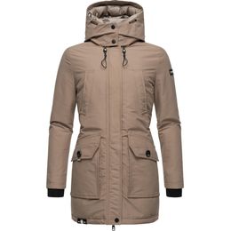 Navahoo Winterjacke Damen Gr&ouml;&szlig;e XXL chamois / schwarz / wei&szlig;