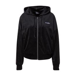 Fubu Sweatjacke 'Corporate' Damen Gr&ouml;&szlig;e S schwarz / wei&szlig;