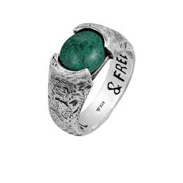 Haze&Glory Haze&glory Ring 'Liberty' Herren Gr&ouml;&szlig;e 62 pastellblau / silber