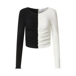 EDITED Shirt 'Karolina' Damen Gr&ouml;&szlig;e L schwarz / wei&szlig;