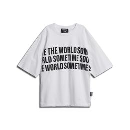 SOMETIME SOON T-Shirt Jungen Gr&ouml;&szlig;e 128 schwarz / wei&szlig;